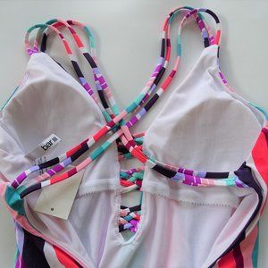 Bar III | Swim | Bar Iii Nwt One Piece Multicolor Waves Swimsuit | Poshmark